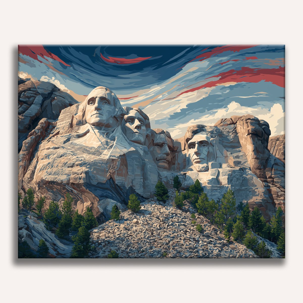 Mount Rushmore Paint by Numbers Kit
