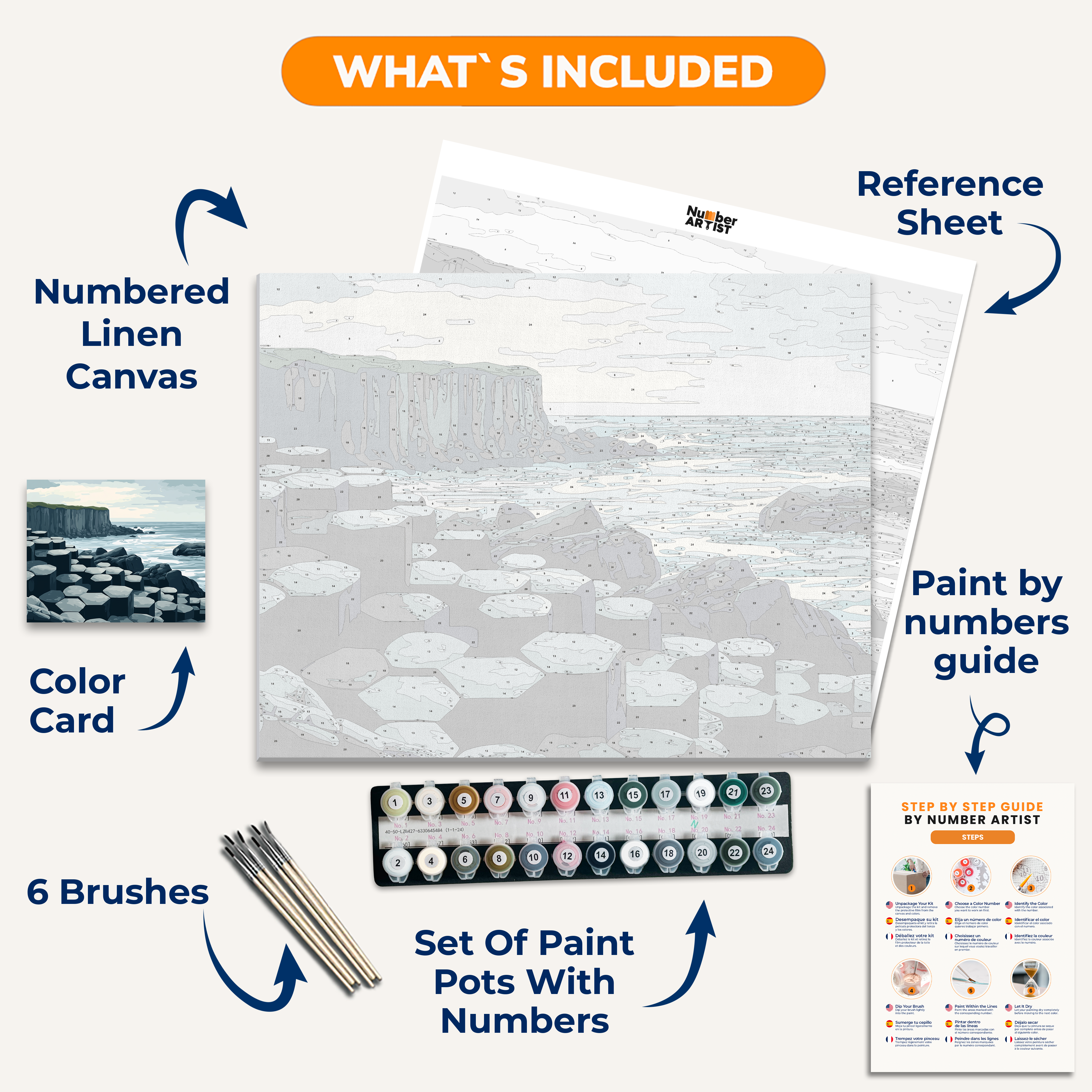 Giant's Causeway Paint by Numbers Kit