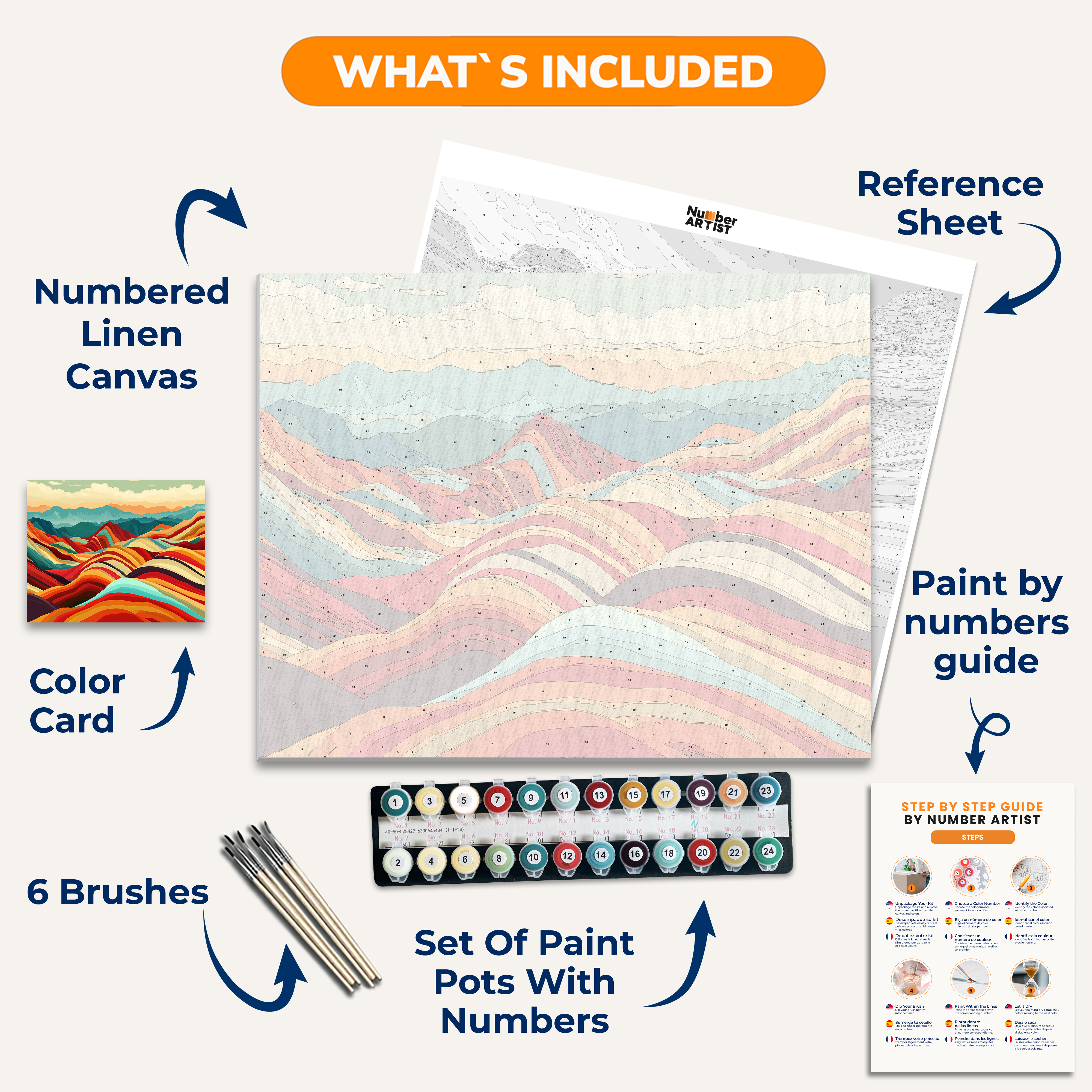 Zhangye Danxia Paint by Numbers Kit
