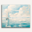 Boat in Blue Paint by Numbers Kit