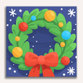 Christmas Wreath Paint by Numbers Kit