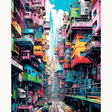 Colorful Dystopia Paint by Numbers Kit