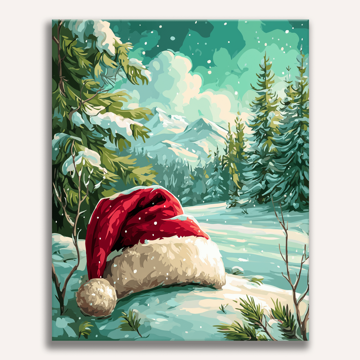Festive Forest Paint by Numbers Kit