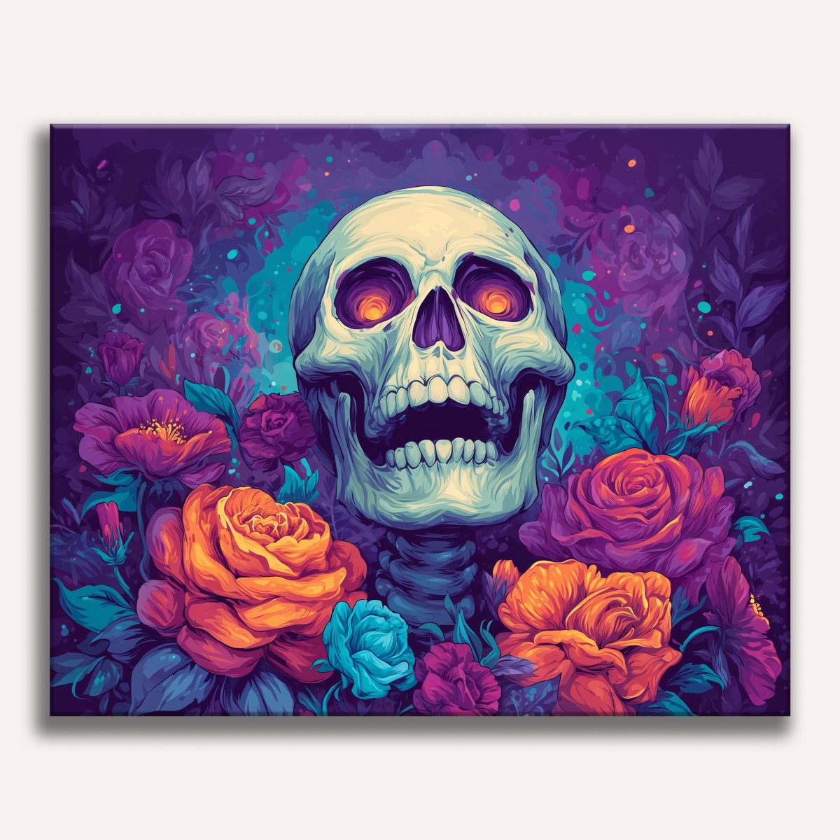Floral Skeleton Paint by Numbers Kit