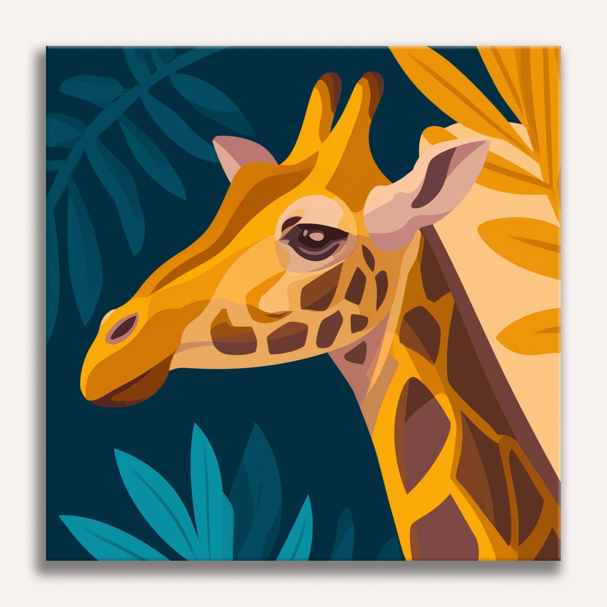 Giraffe Portrait Paint by Numbers Kit