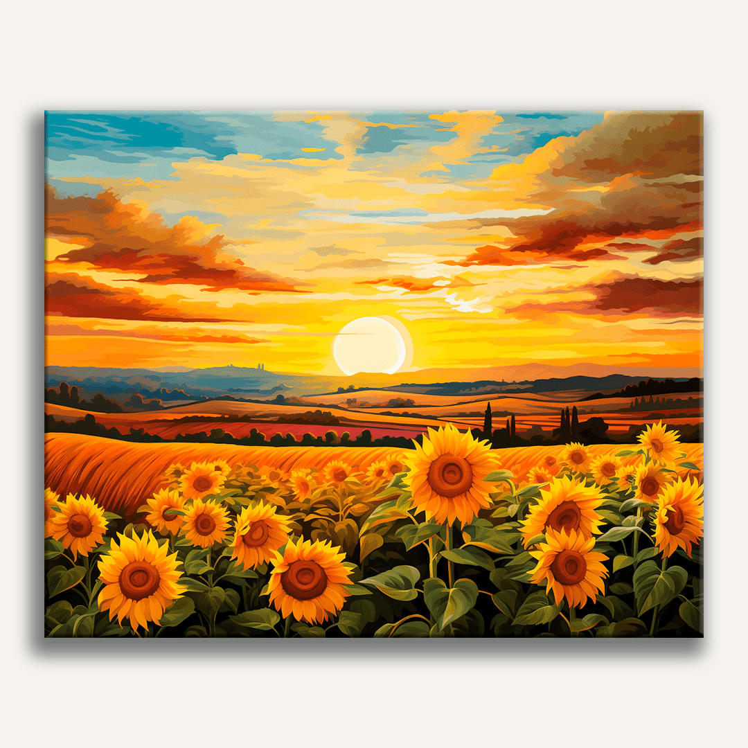 Golden Fields Paint by Numbers Kit