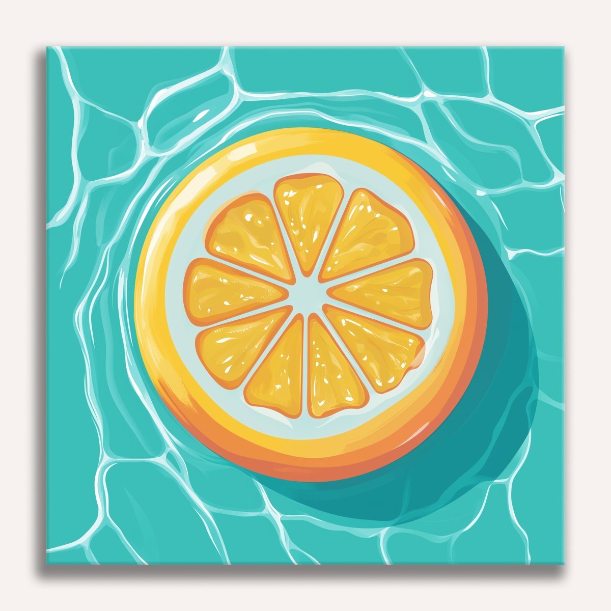 Lemon Float | Paint by Numbers Kit by Number Artist