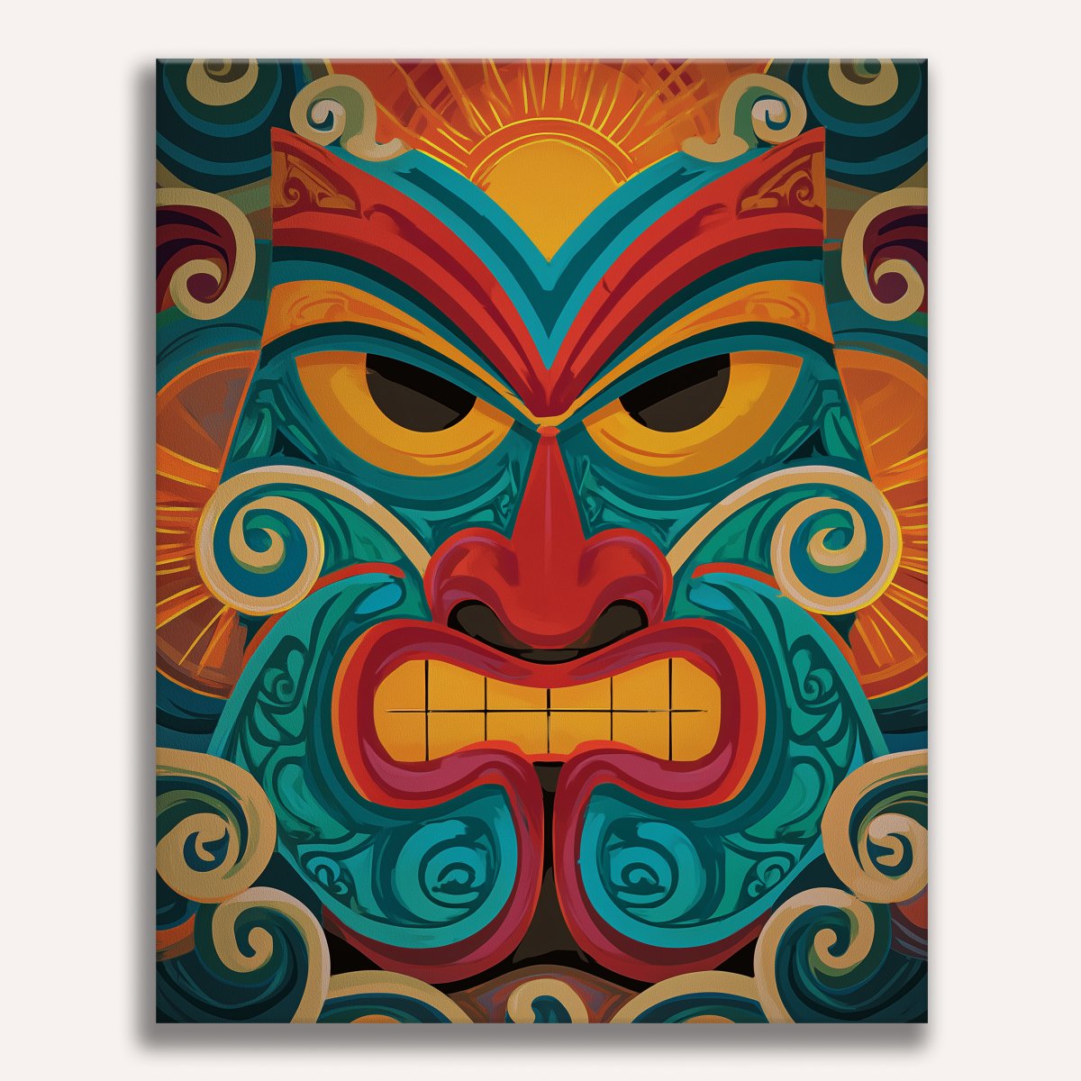 Maori Mask Paint by Numbers Kit
