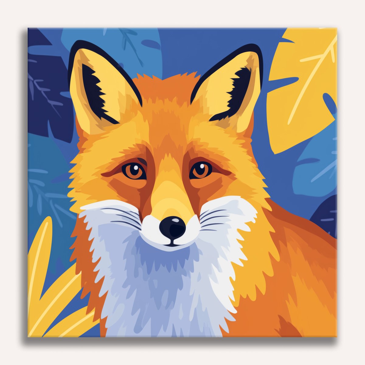 Orange Fox Paint by Numbers Kit