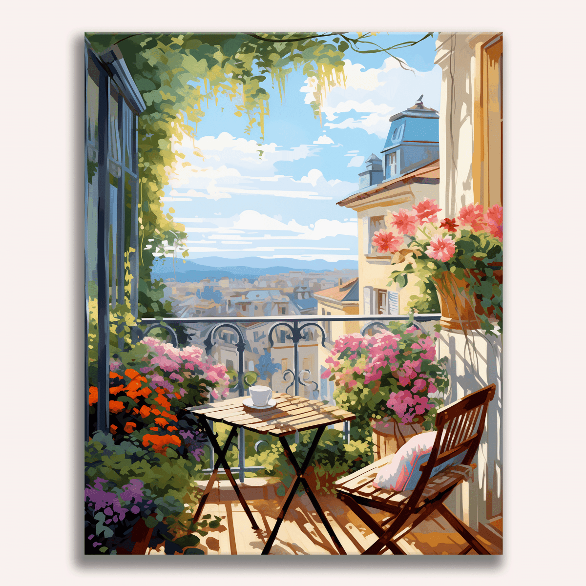 Peaceful Fountain Paint by Numbers Kit
