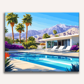 Pool Relaxation Paint by Numbers Kit