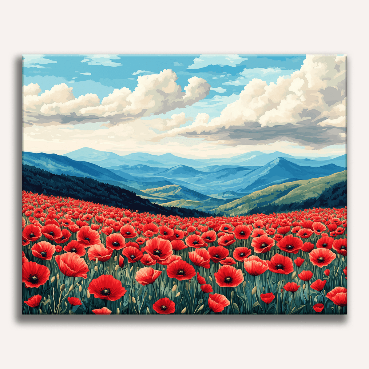 Poppy Haven Paint by Numbers Kit