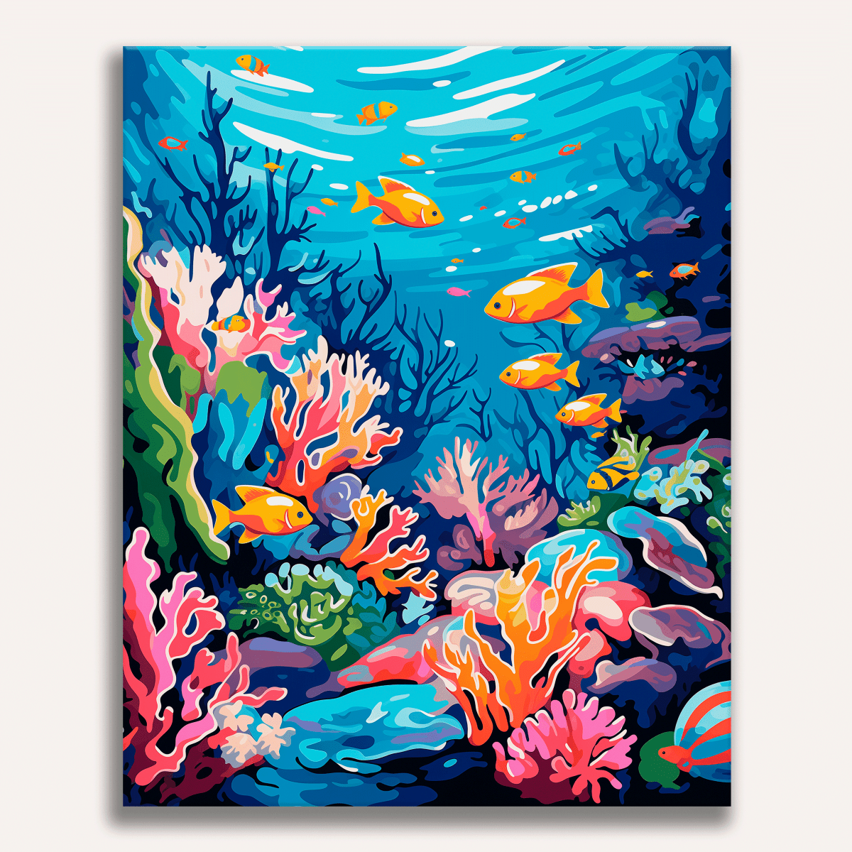 Rich Coral Reef Paint by Numbers Kit