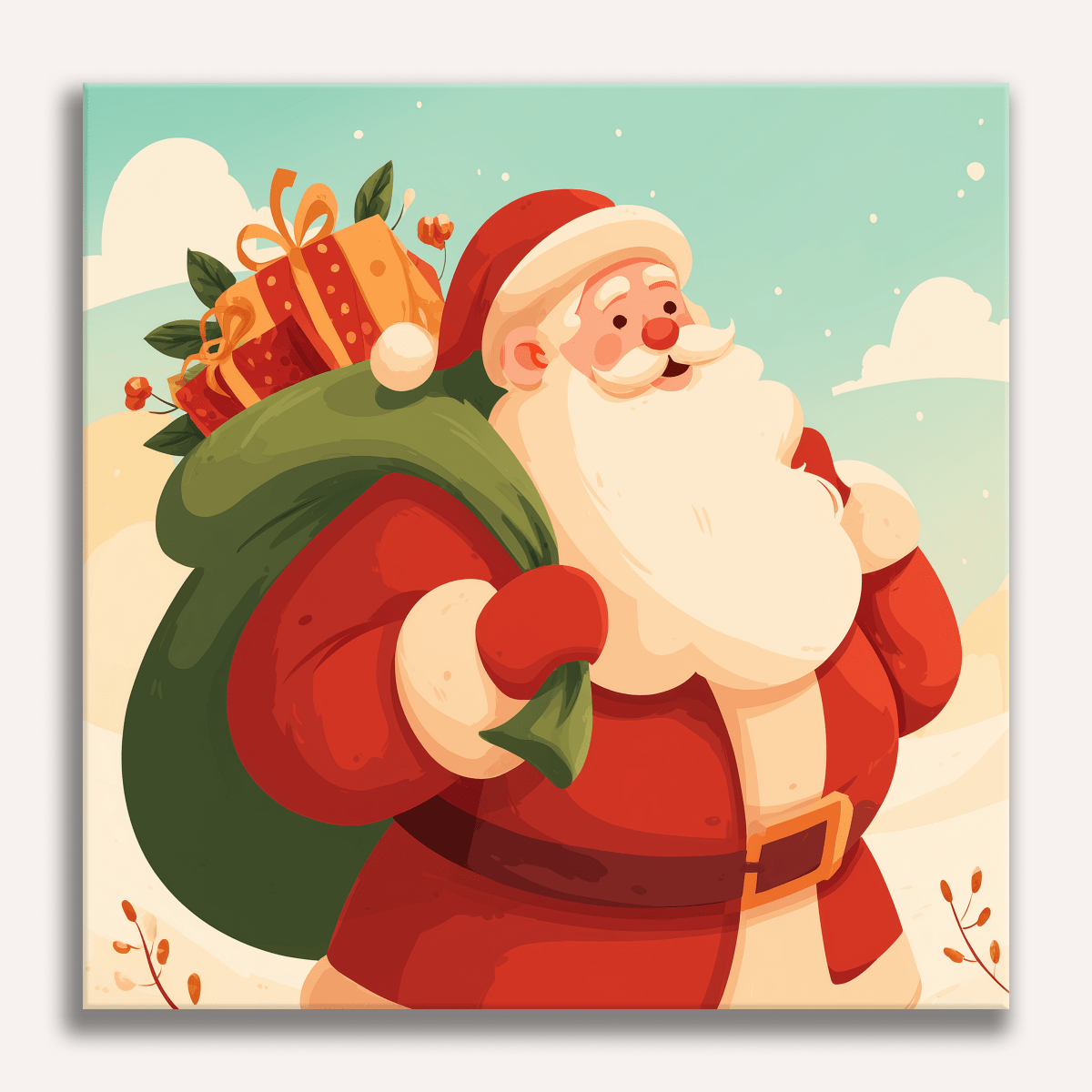 Santa's Gifts Paint by Numbers Kit