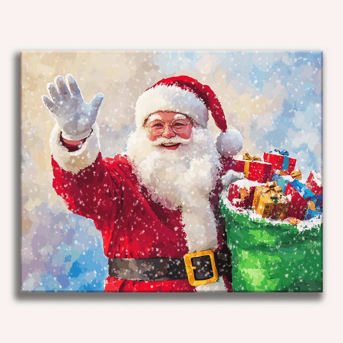 Santa's Greetings Paint by Numbers Kit