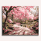 Serene Sakura Stone Path Paint by Numbers Kit