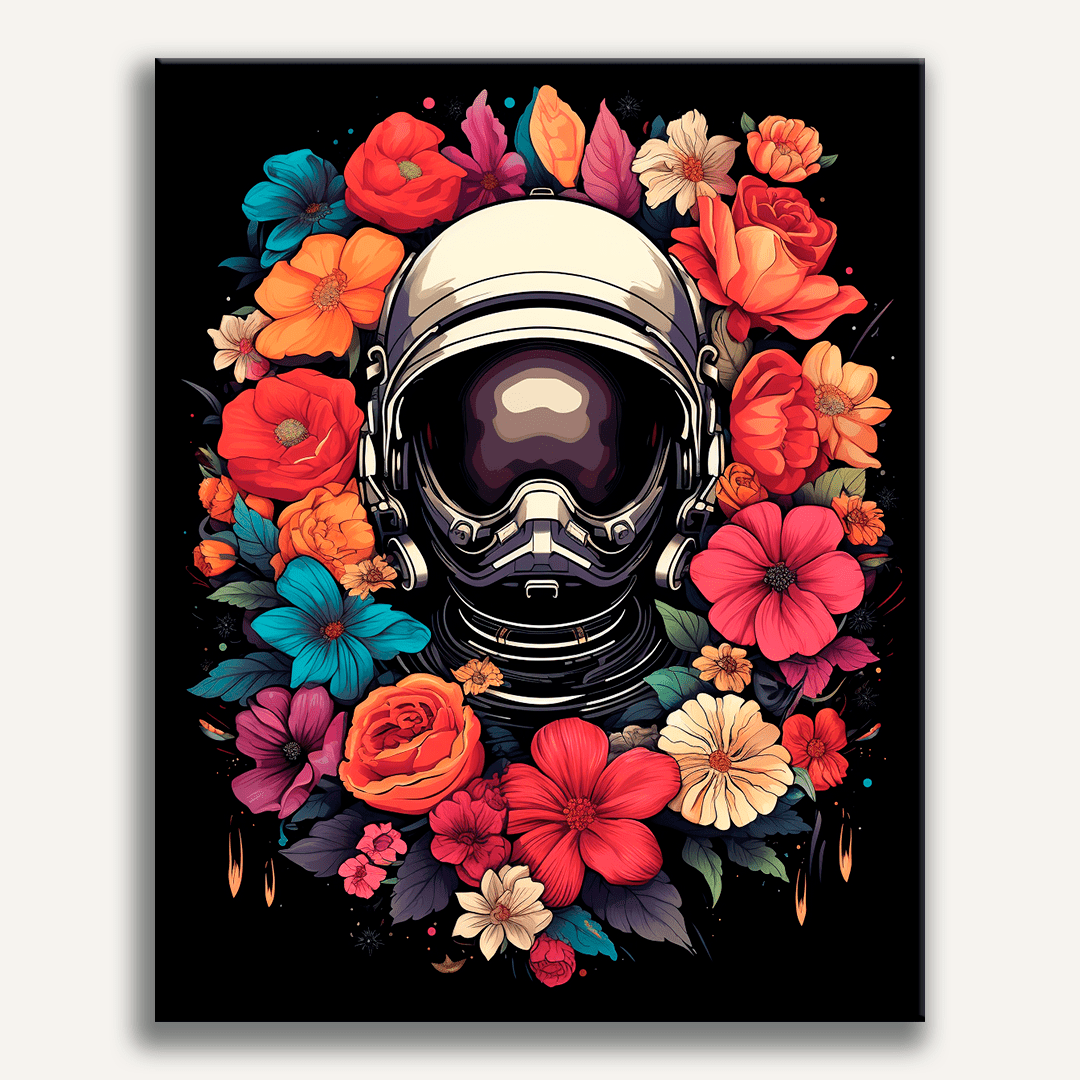 Starbound Flora Astronauta | Kit Paint by Numbers by Number Artist