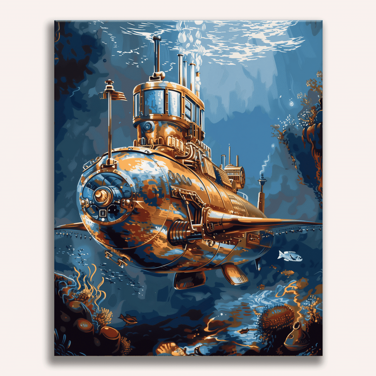 Steampunk Sub Paint by Numbers Kit