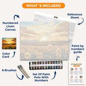 Golden Fields Paint by Numbers Kit