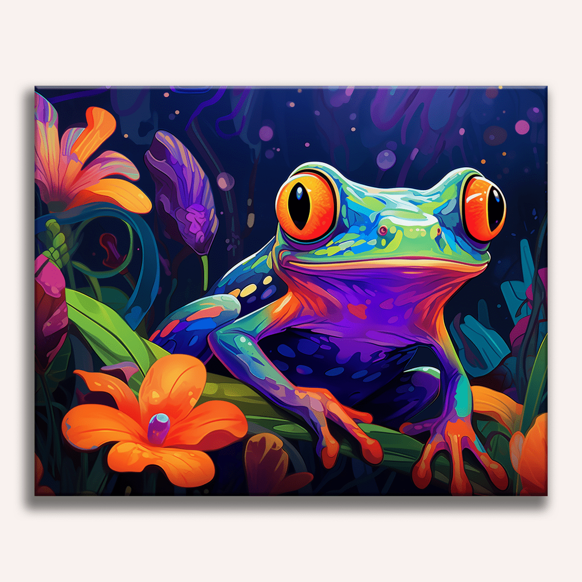 Vibrant Frog Paint by Numbers Kit
