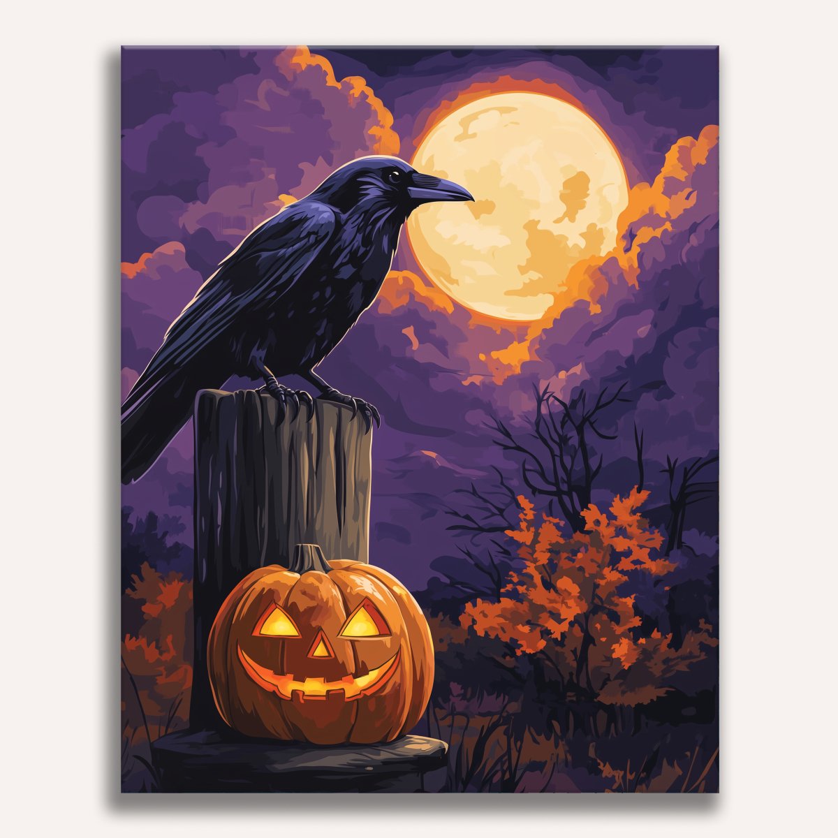 Watchful Crow Paint by Numbers Kit