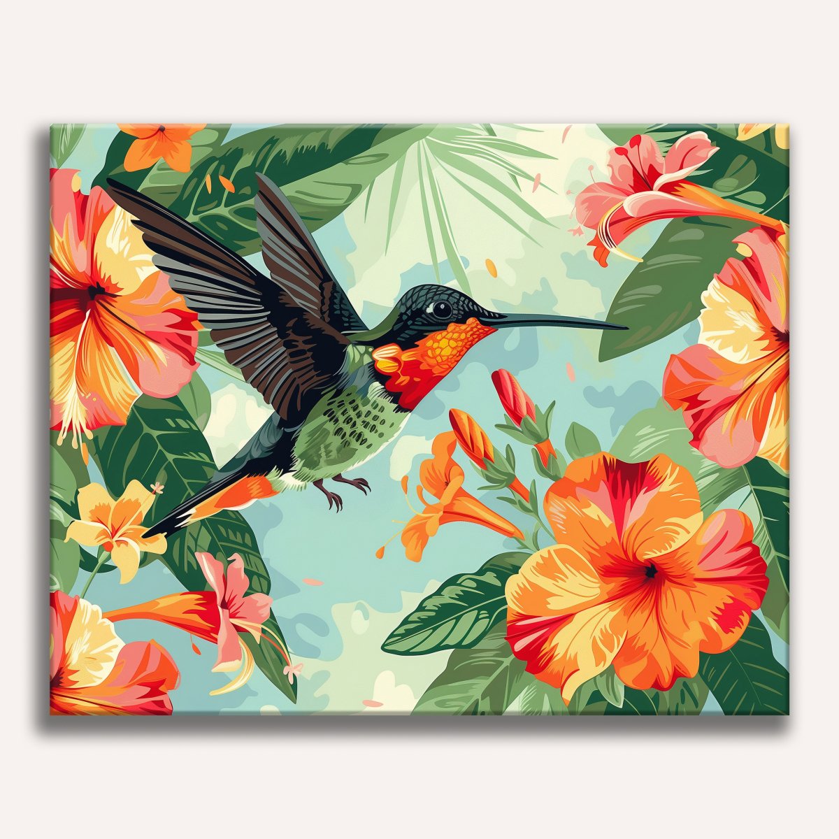 Young Hummingbird Paint by Numbers Kit